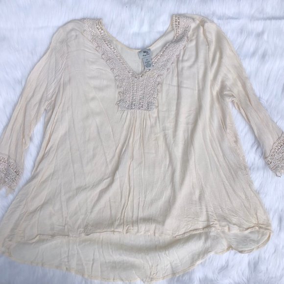 MG Collections | Tops | Mg Originals Rayon Crochet Top | Poshmark